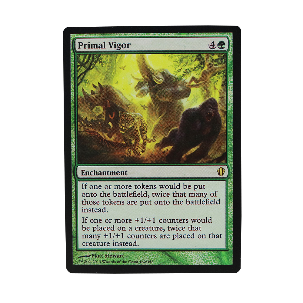 Primal Vigor Commander 2013 C13 mtg proxy magic the gathering ...