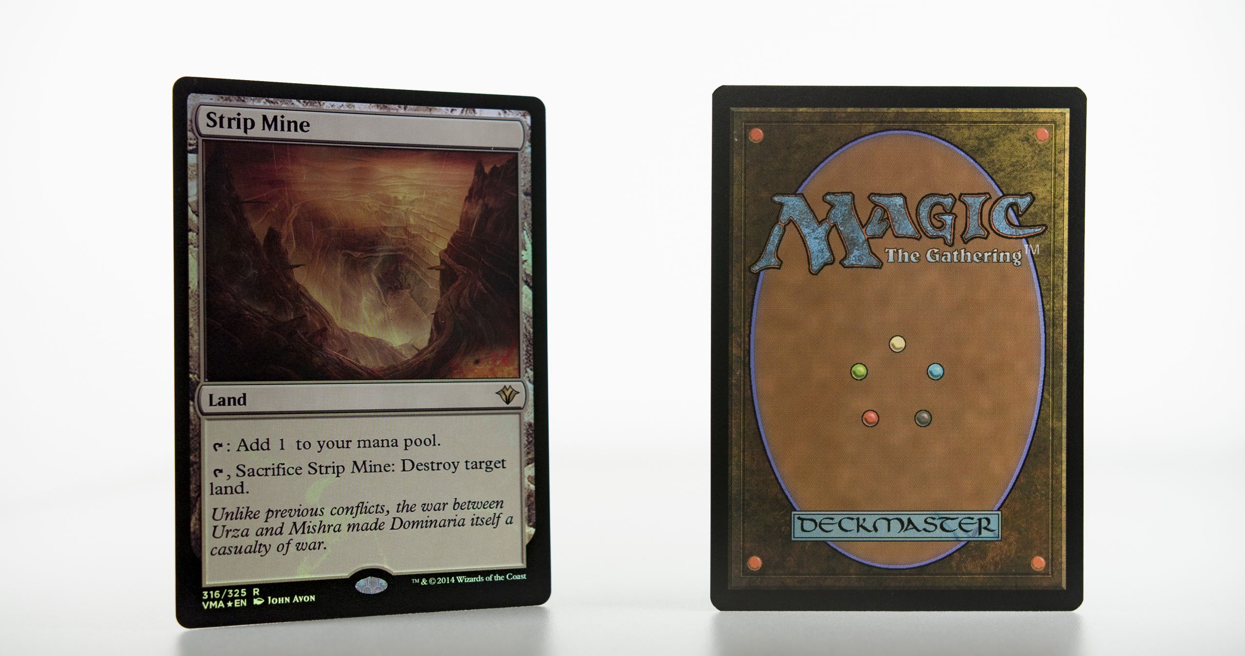 Strip Mine vintage masters vma foil mtg proxy magic the gathering ...