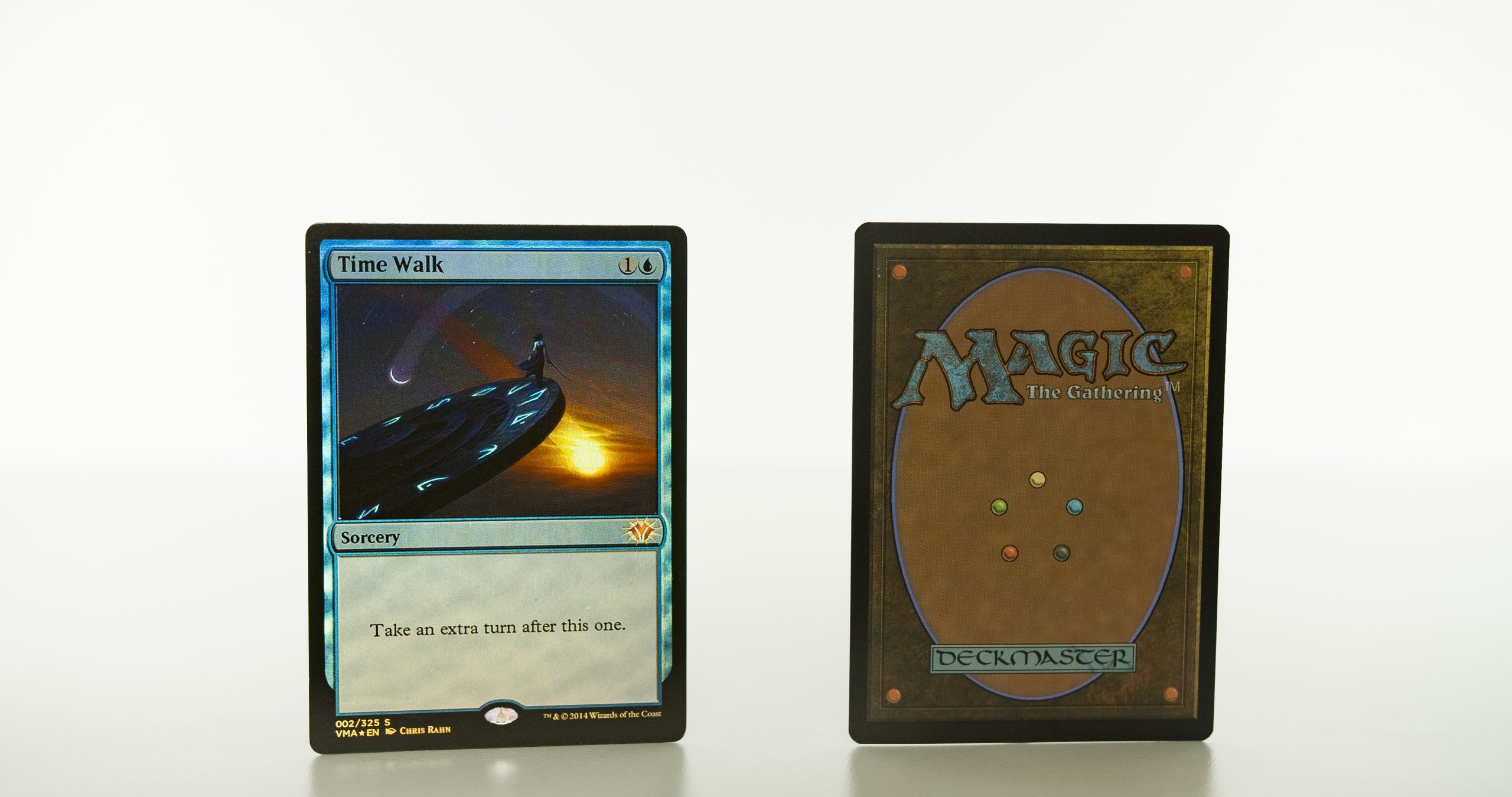 Time Walk vintage masters vma foil mtg proxy magic the gathering ...